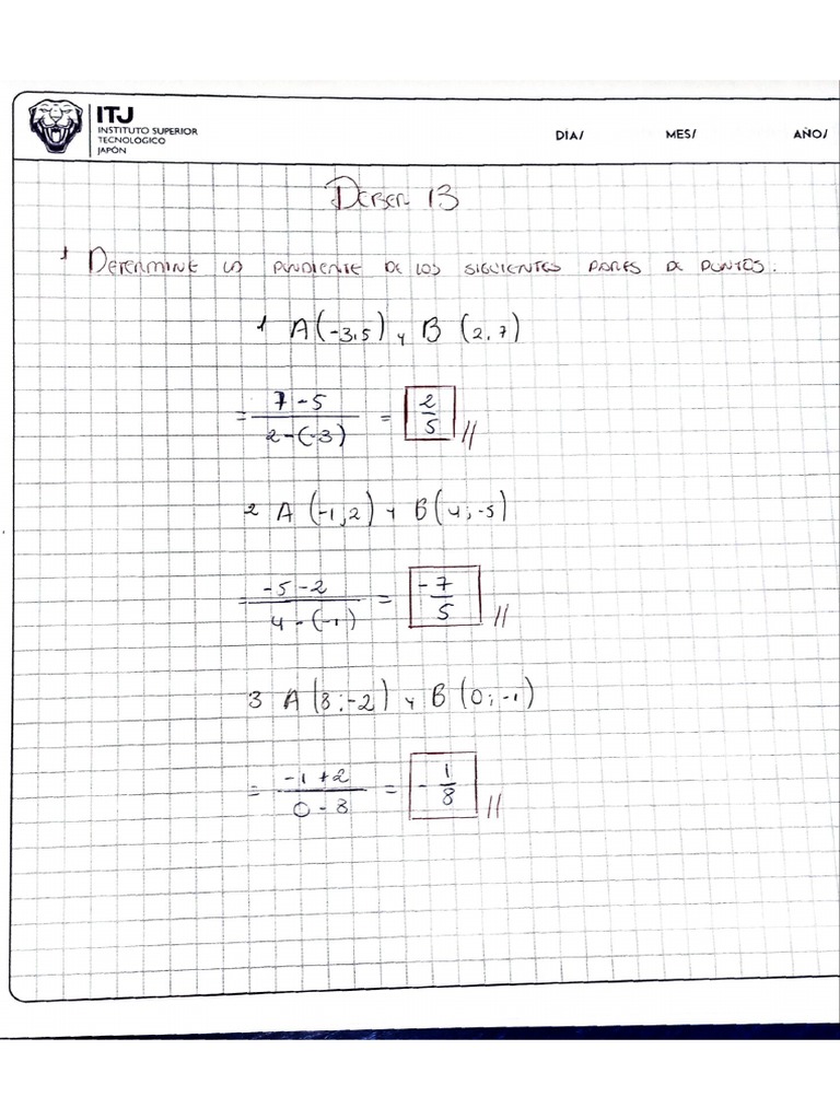 Deber 13 Álgebra | PDF