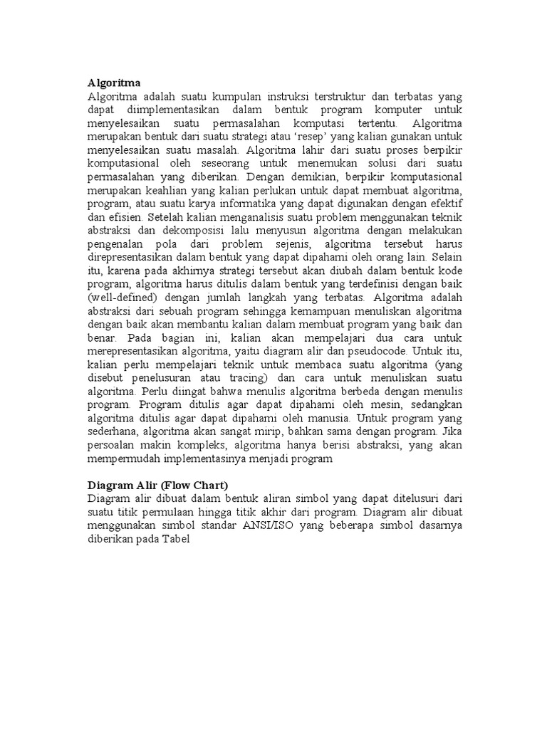 Panduan Algoritma & Pemrograman | PDF