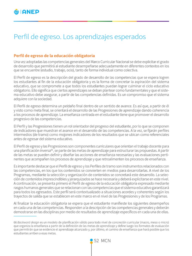 MCN 2022 Perfil de Egreso | PDF | Pensamiento | Aprendizaje