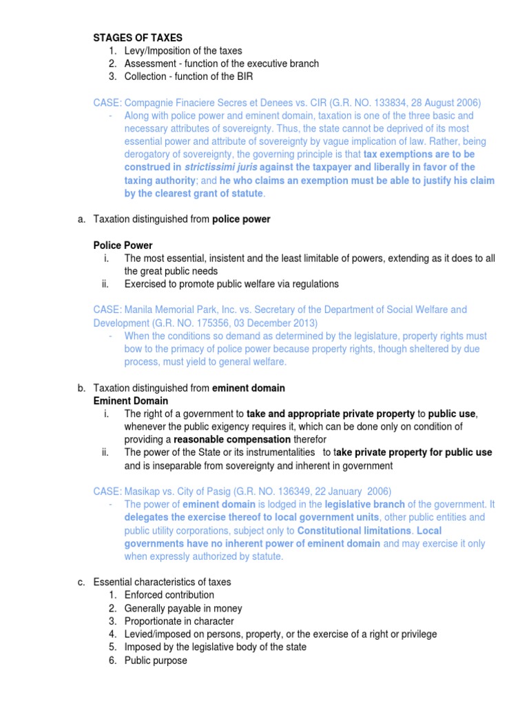 Stages of Taxes | Download Free PDF | Taxes | Tax Noncompliance