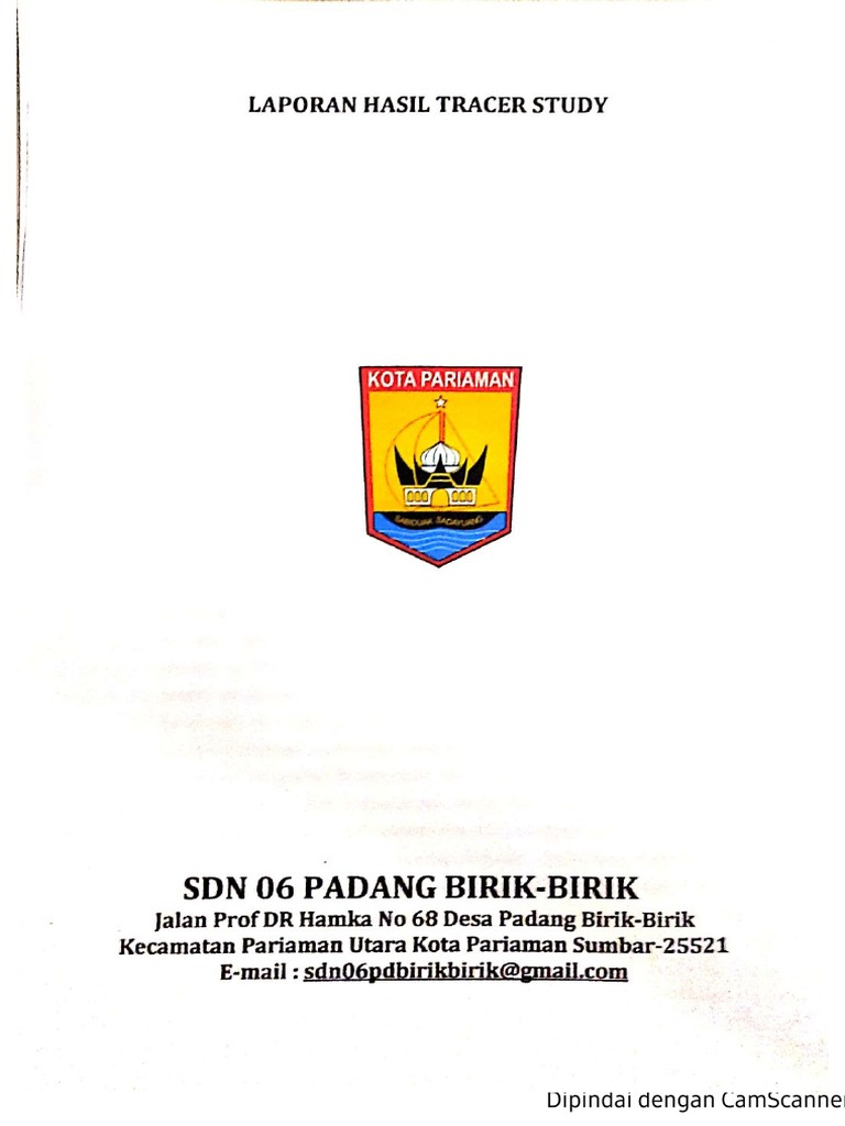 Laporan Hasil Tracer Study | PDF