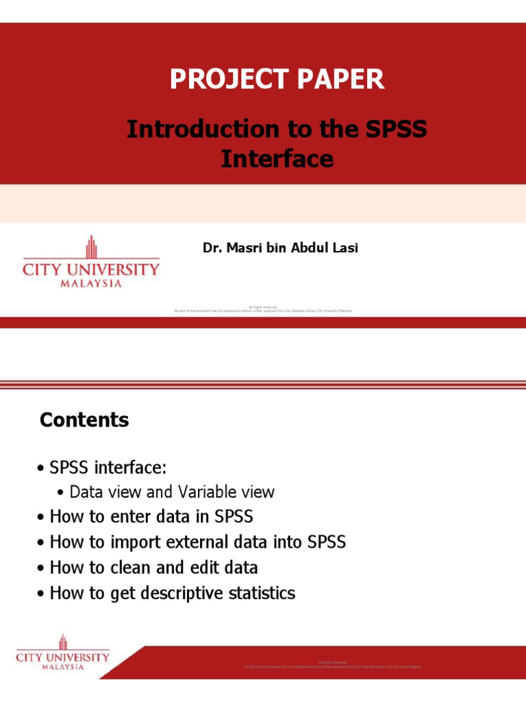 SPSS Basics for Beginners Guide | PDF | Spss | Statistics