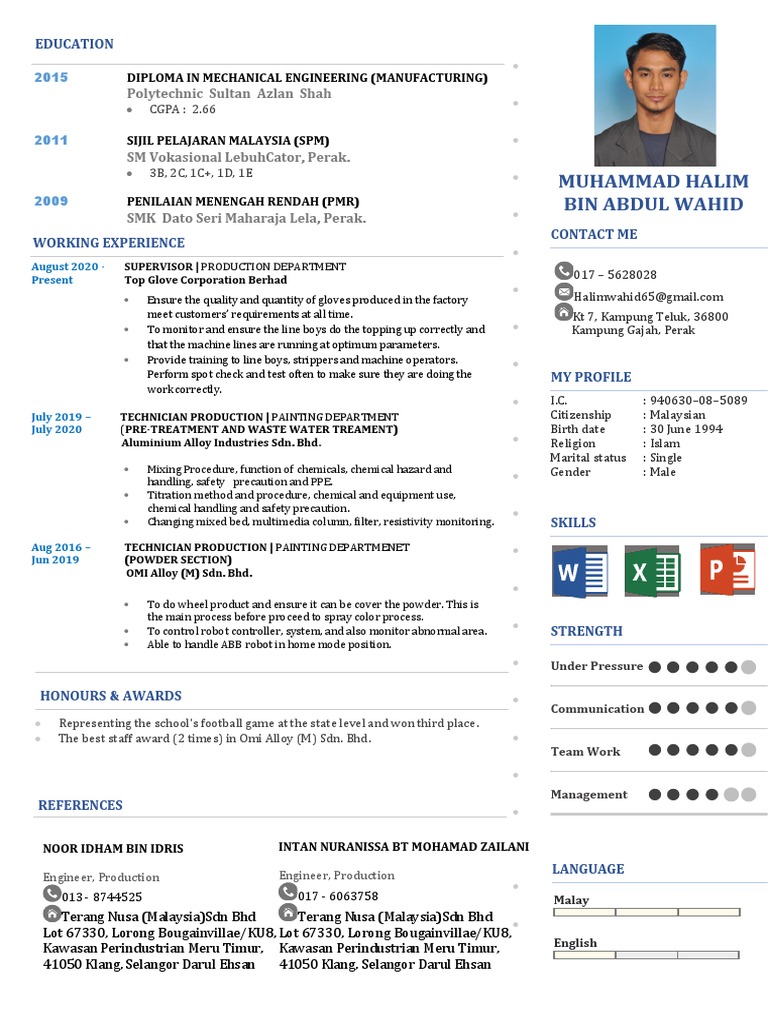 Muhammad Halim Bin Abdul Wahid | PDF | Malaysia