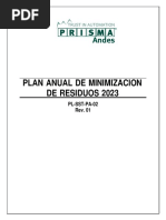 Plan de Minimización y Manejo de Residuos Sólidos 2023 | PDF | Minería | Gestión de residuos