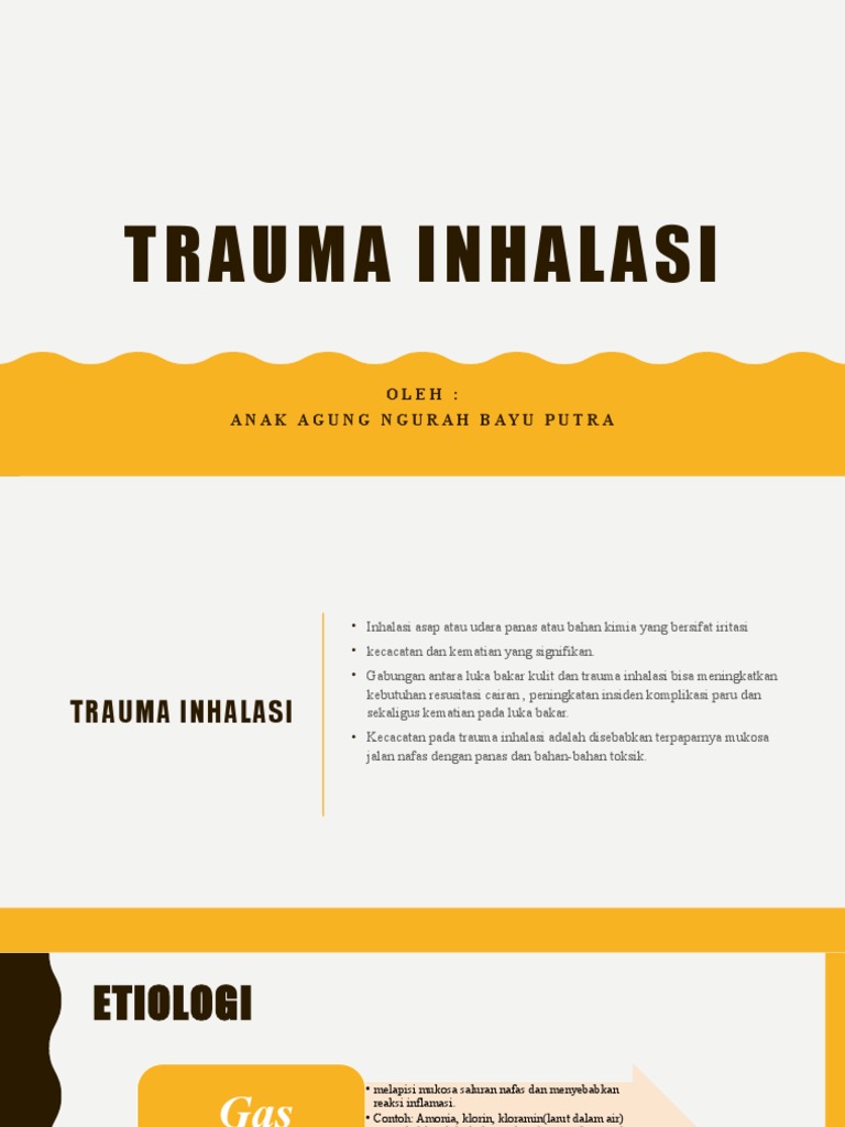 Trauma Inhalasi | PDF