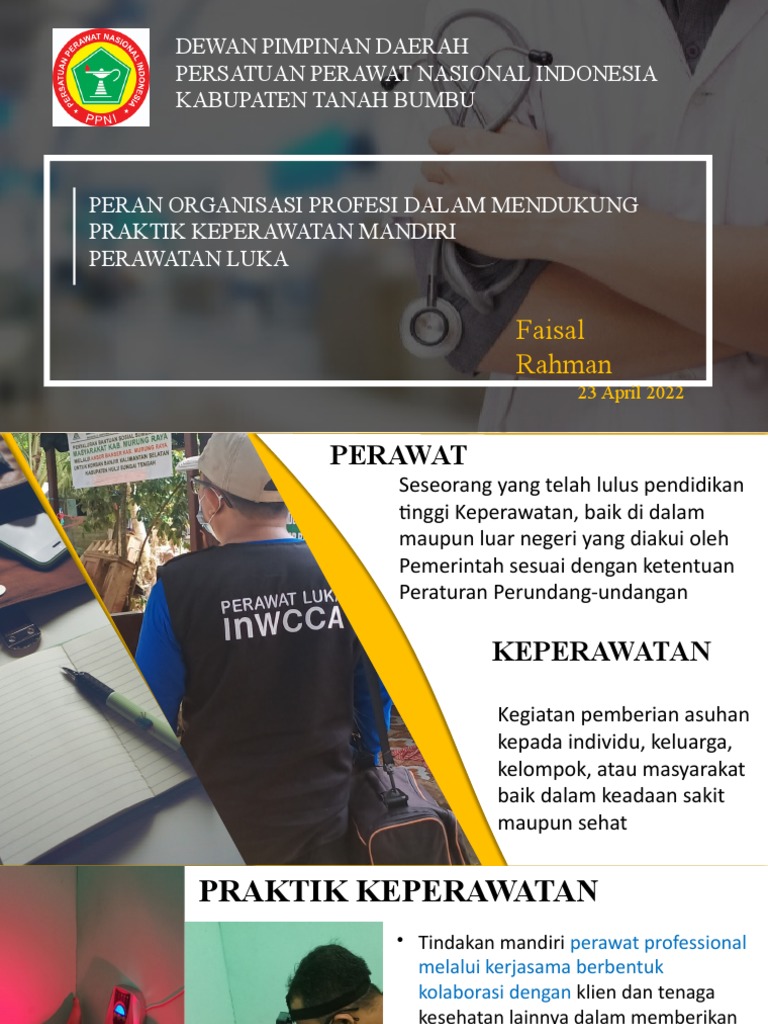 MATERI 23 APRIL 2022 (Peran PPNI Dalam Praktek Mandiri) | PDF | Karier & Perkembangan | Sains ...