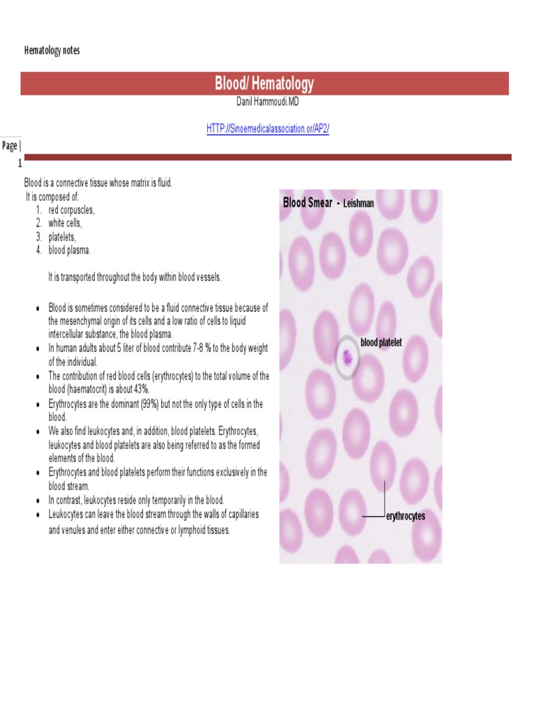 Hematology GN | PDF | Blood Plasma | Blood