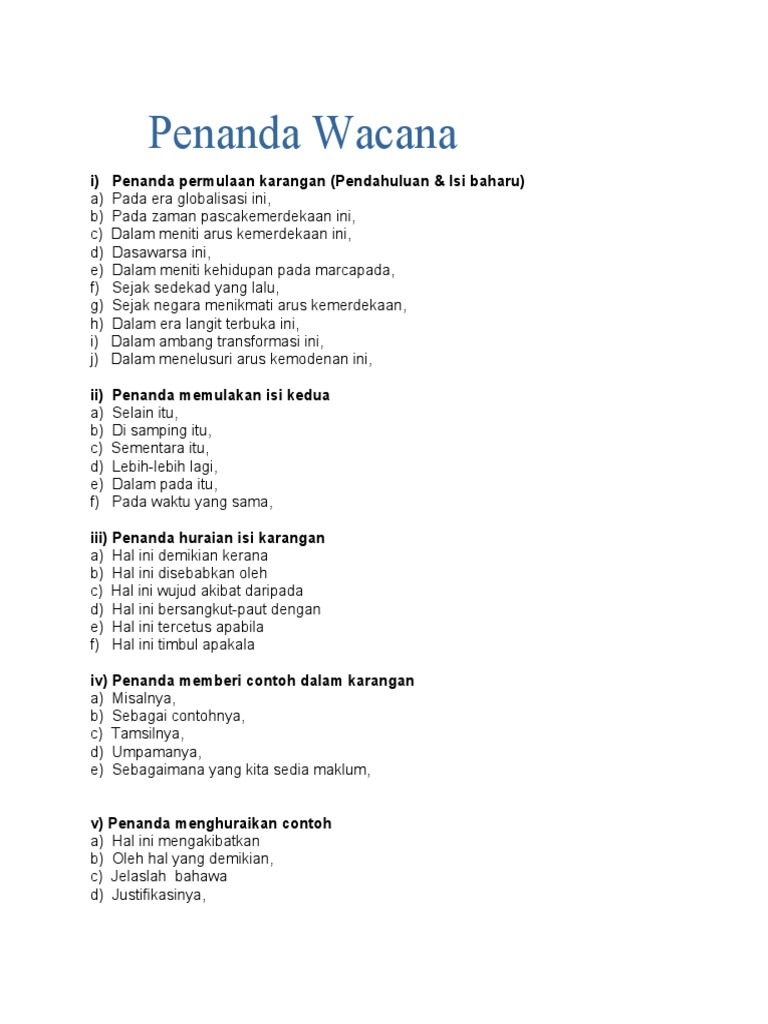2 - Penanda Wacana - Ting.4 & 5 | PDF