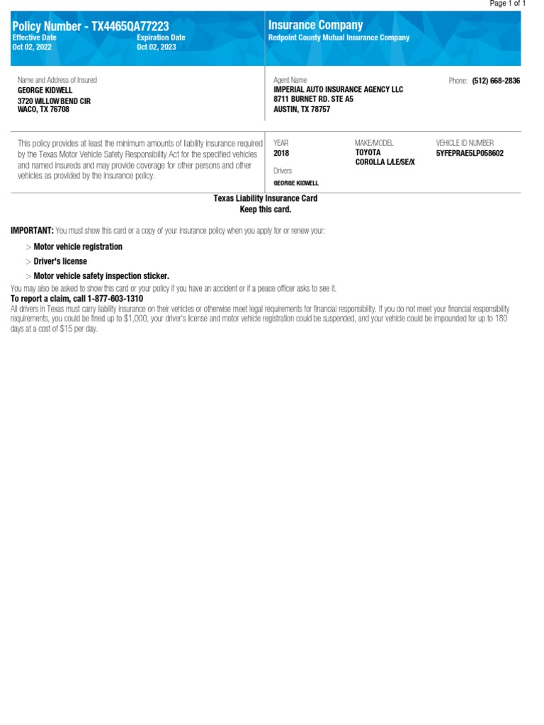 SEGURO Redpoint Company | PDF | Insurance | Road Transport