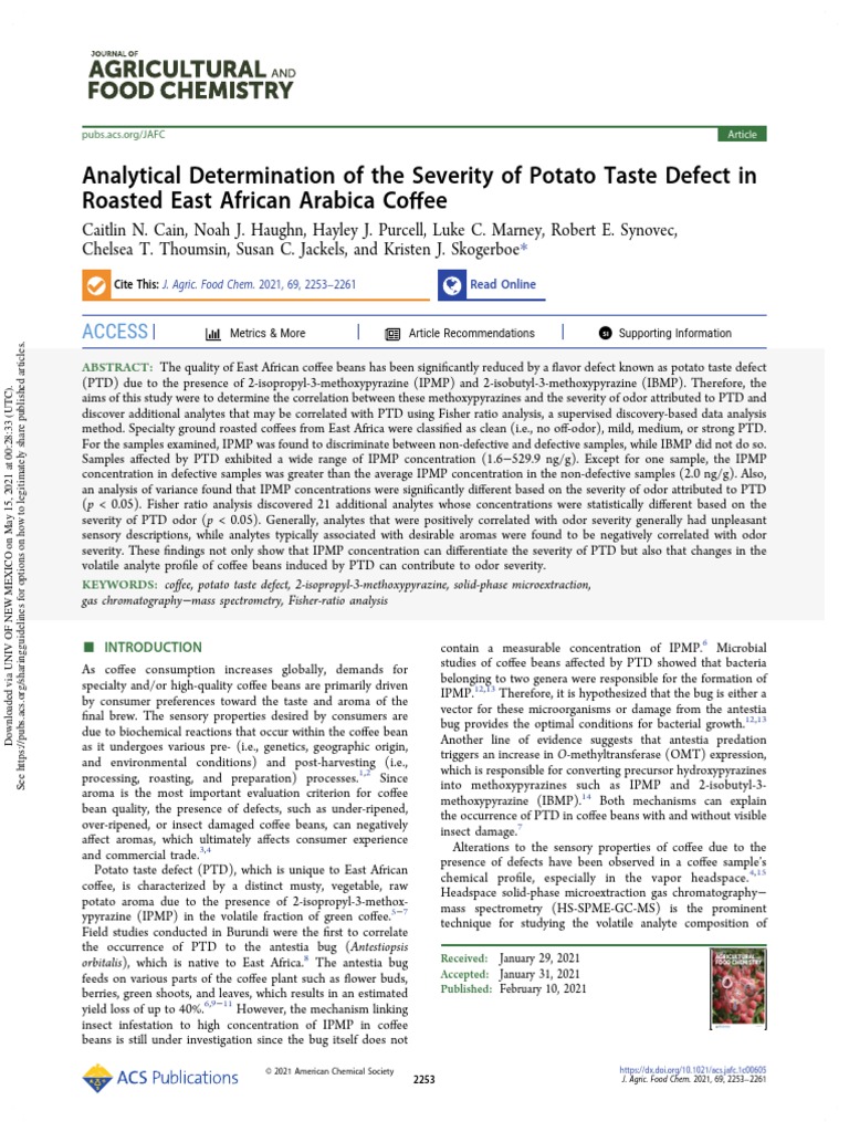 Potato Defect | PDF | F Test | Coffee Potato Defect | PDF | F Test | Coffee
