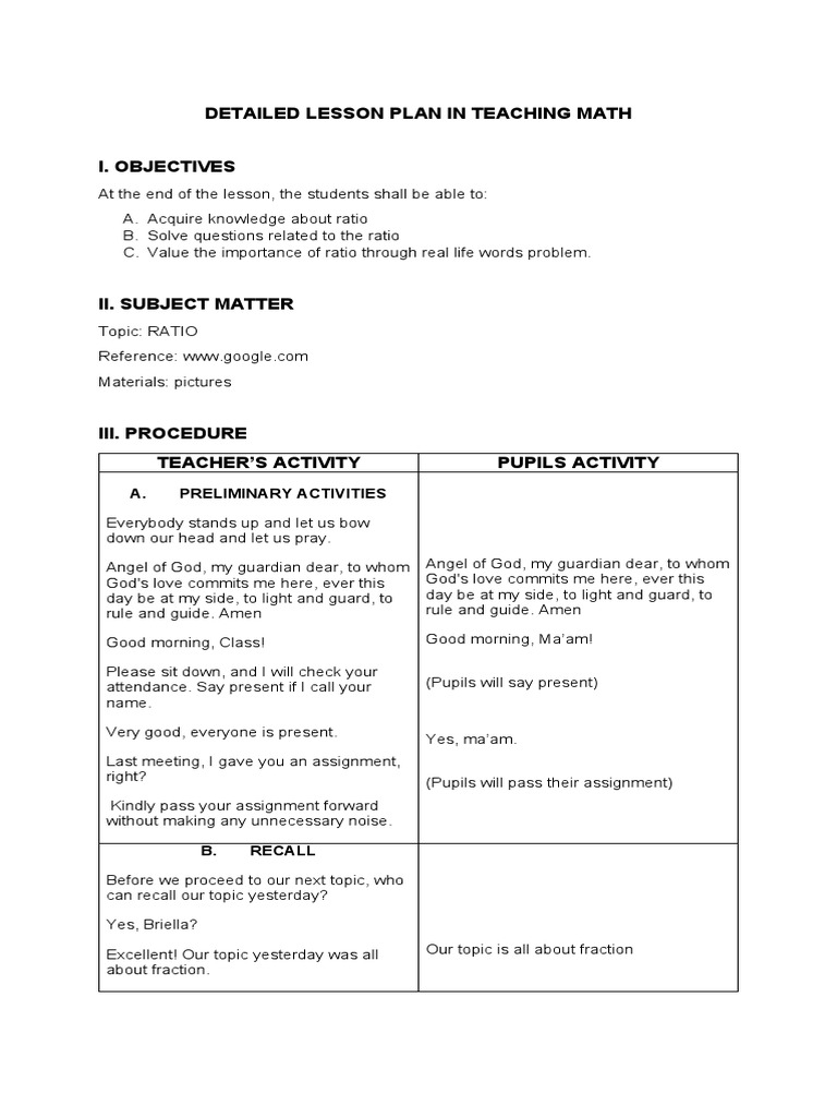 MATH DLP - RATIO | PDF | Ratio | Arithmetic