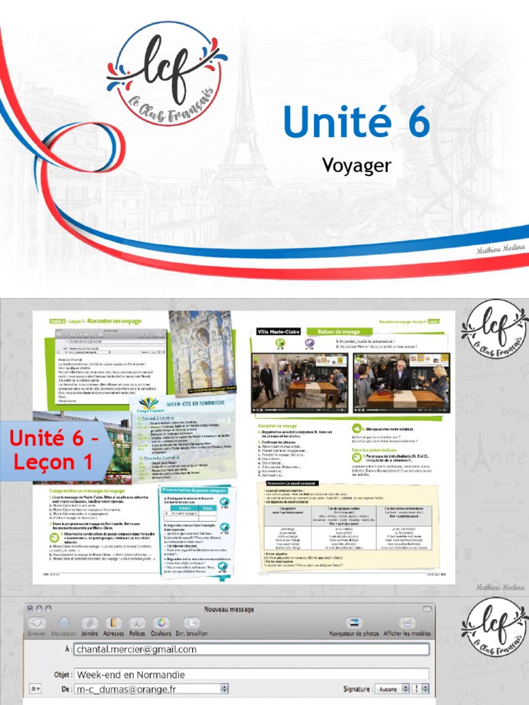 Français: Voyage et Passé Composé | PDF
