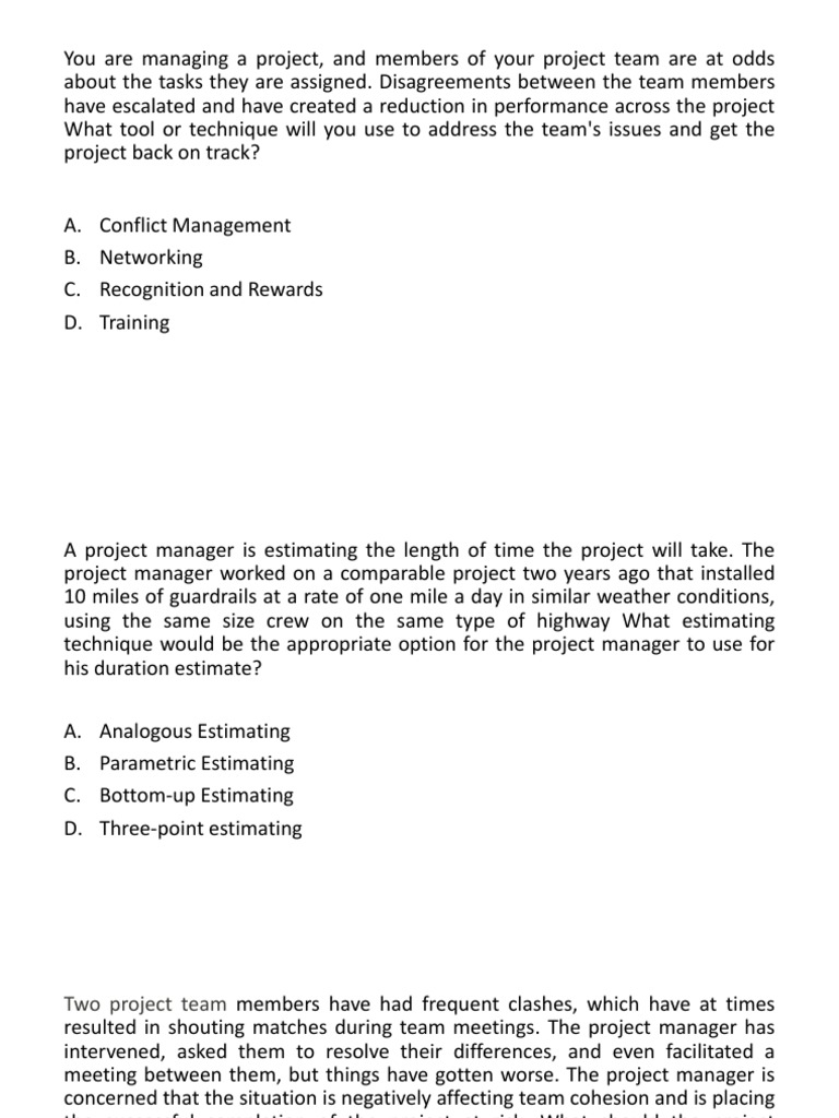 Soru Ornekleri1 | PDF | Project Management | Business