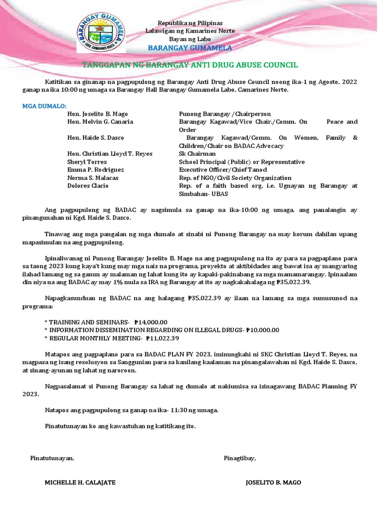 2022 Badac Min. | PDF