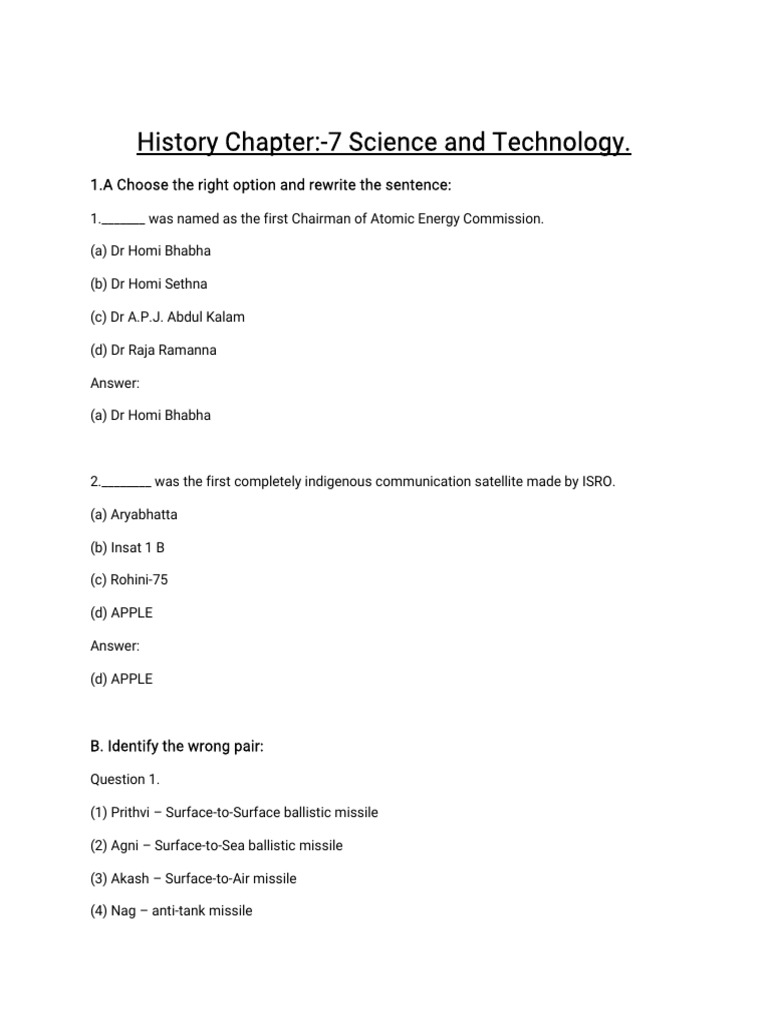 Class 9 History Chapter 7 Science and Technology | PDF