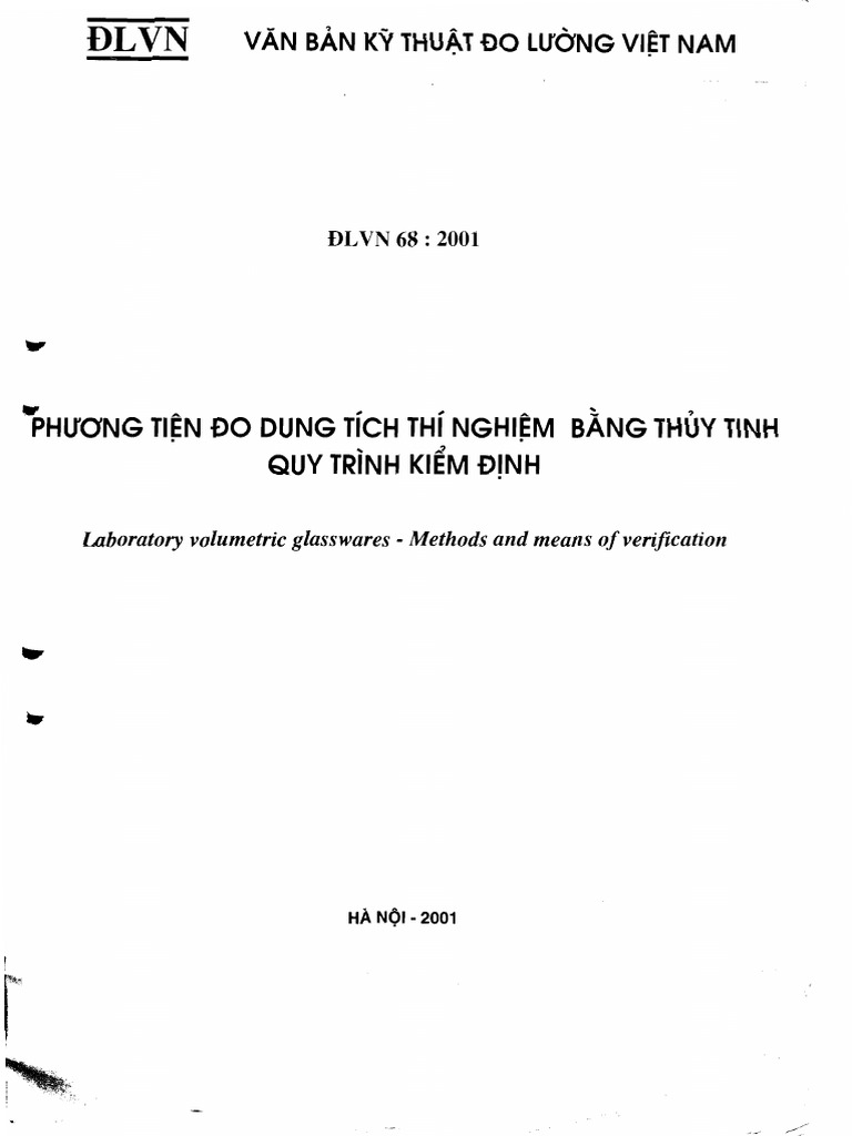 DLVN-0068-2001-HC Dung Cu Do The Tich Thuy Tinh | PDF