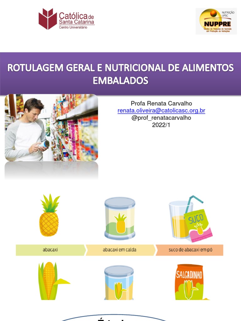 Rotulagem de Alimentos - AULA | PDF | Gordura trans | Açúcar