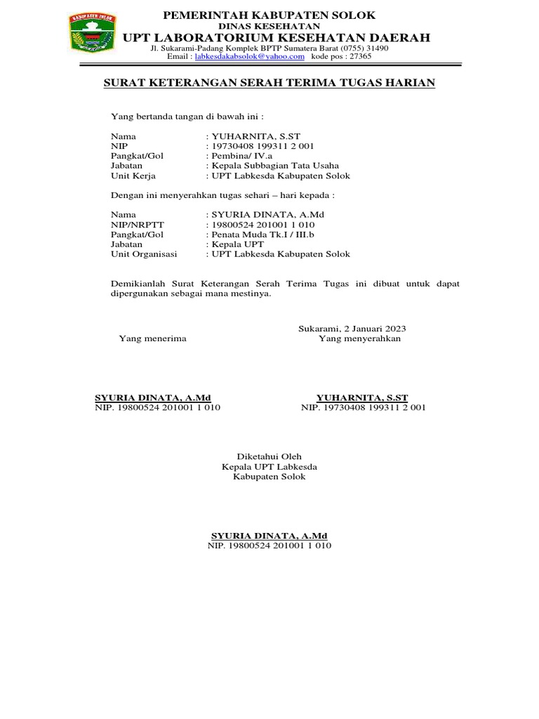 Form Cuti Sakit Yuharnita | PDF