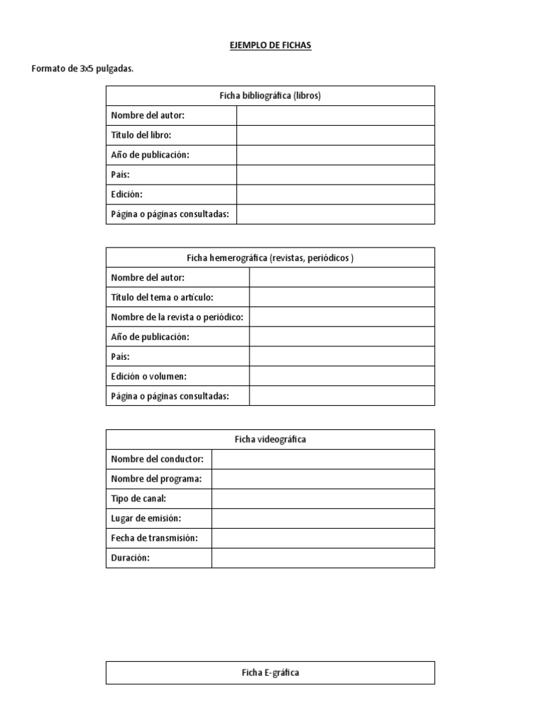 Ejemplo - Fichas | PDF