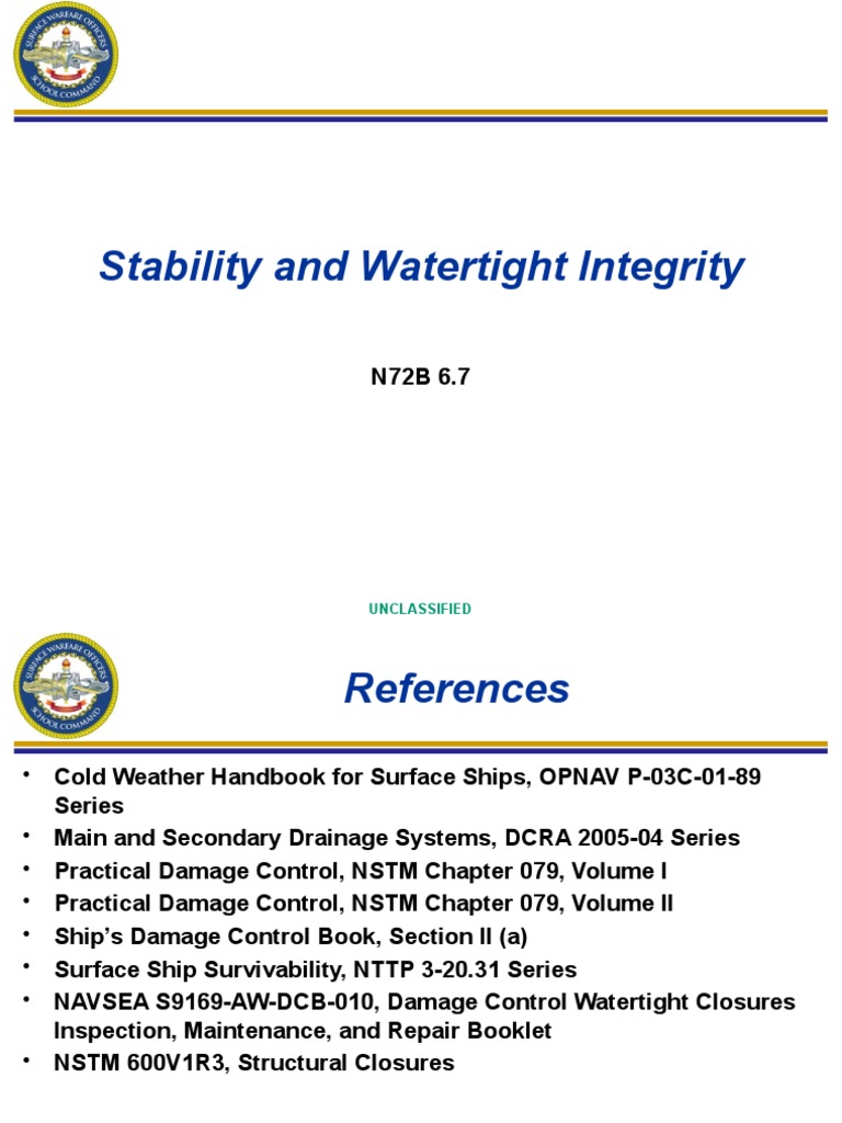 Naval Ship Stability & Integrity Guide | PDF | Buoyancy | Ships