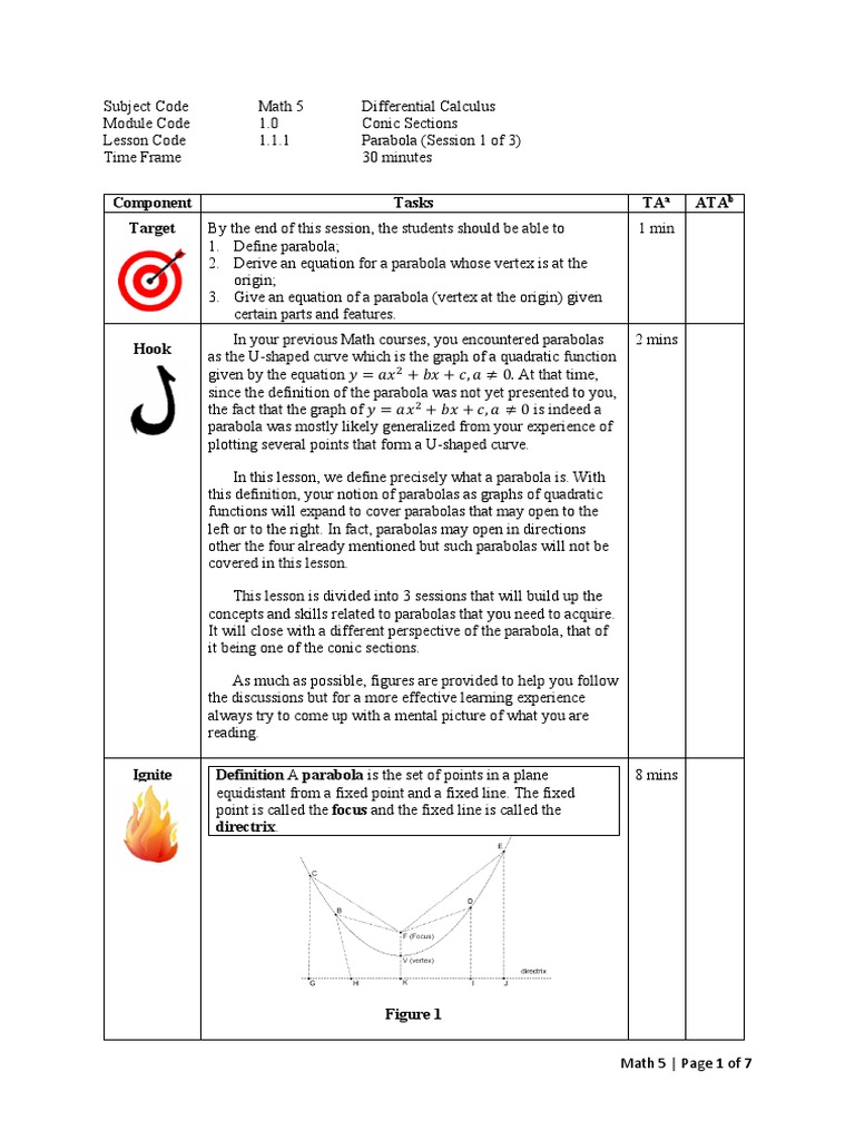 Parabola Basics for Calculus Students | PDF | Mathematics ...