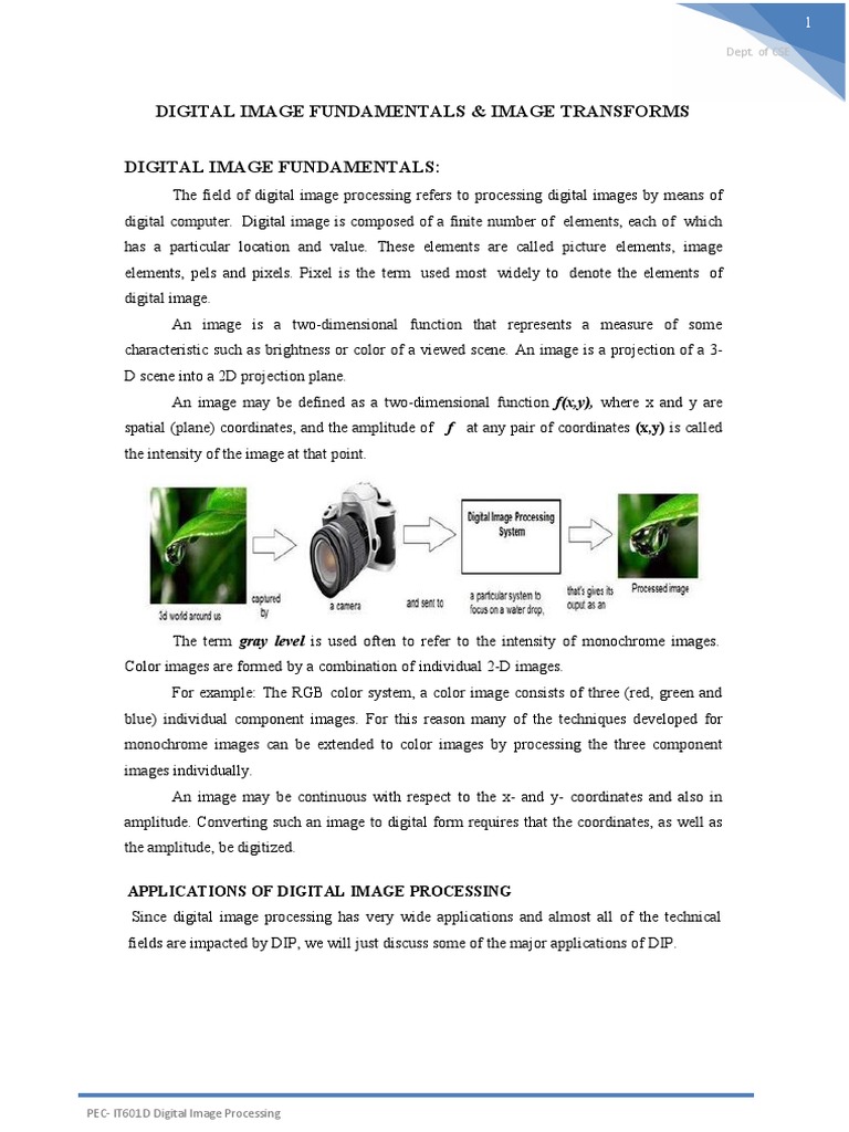 0 - Image Processing | PDF | Data Compression | Digital Image