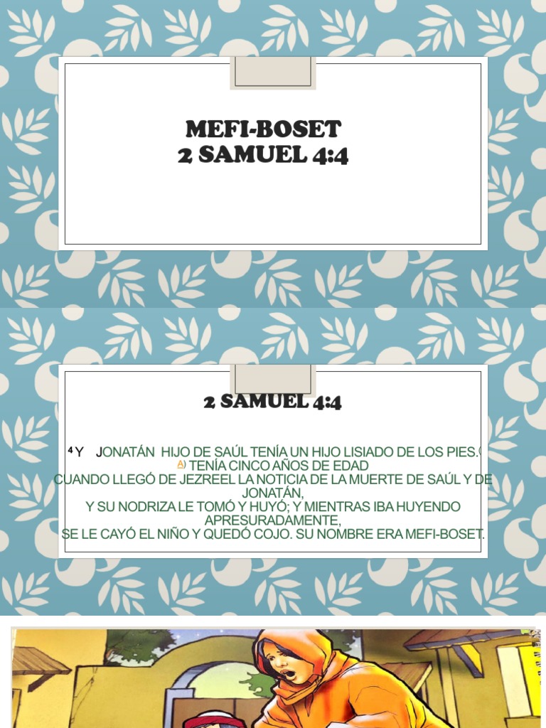 MEFI-BOSET (Historia Bíblica para Niños) | PDF