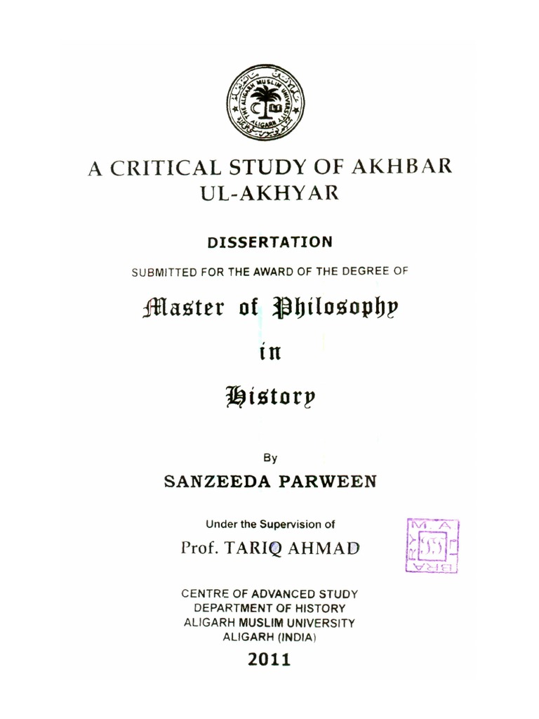 Ijlasiter of Iiilosiopljp: A Critical Study of Akhbar Ul-Akhyar | PDF ...