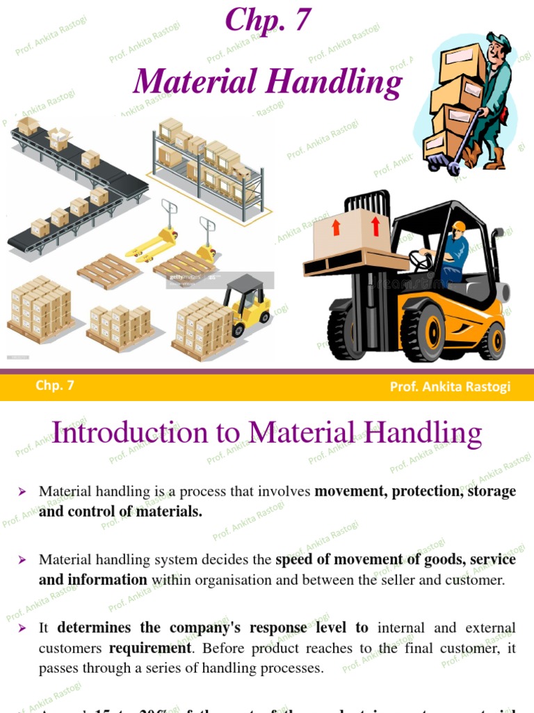 Chp.7 Material Handling | PDF | Automation | Manufactured Goods