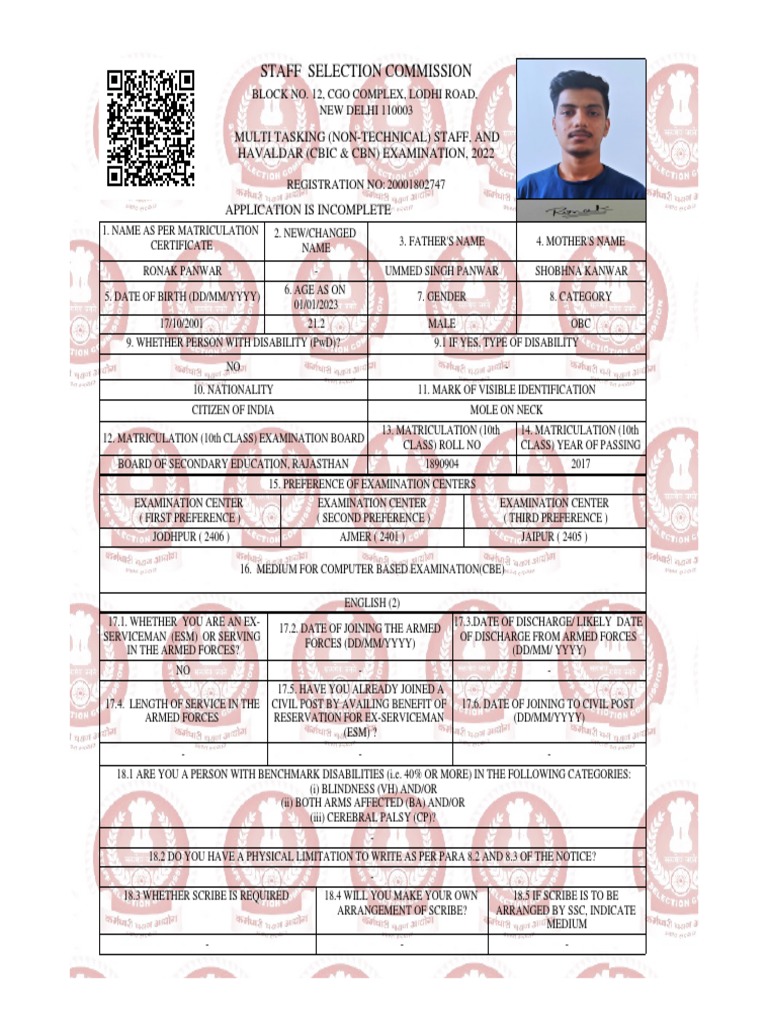 Applicationform Draft Print For All | Download Free PDF | Personal ...