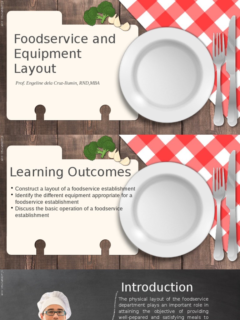 Foodservice and Equipment Layout | PDF | Kitchen | Cafeteria