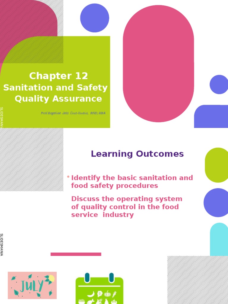 Sanitation and Safety - Quality Assurance | PDF | Foodborne Illness ...