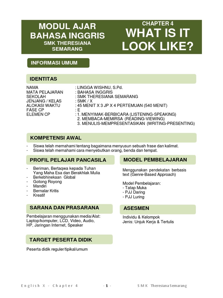 MODUL 4 Descriptive Text | PDF