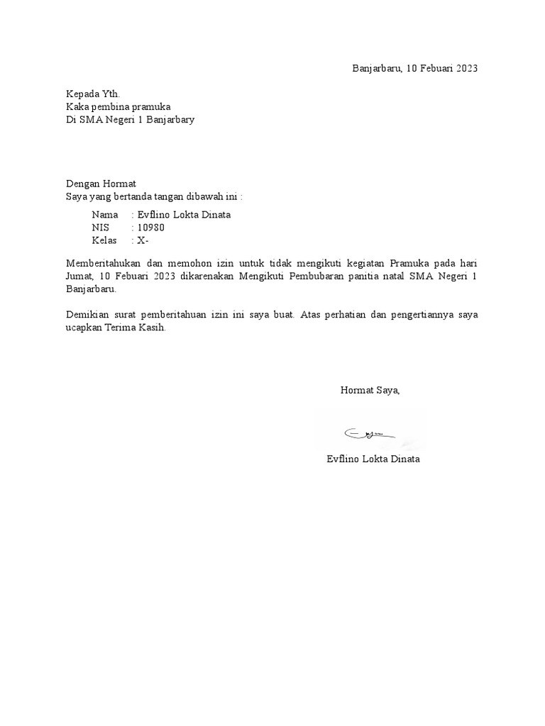 Surat Izin Docx | PDF