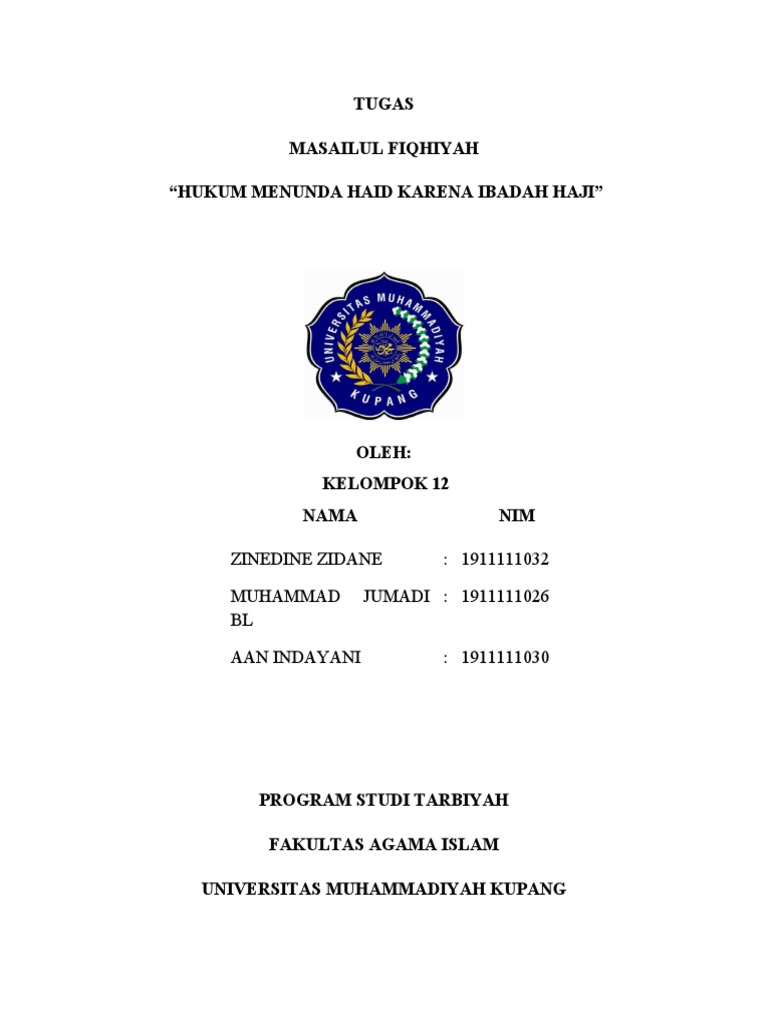 Hukum Menunda Haid untuk Haji | PDF | Agama & Spiritualitas