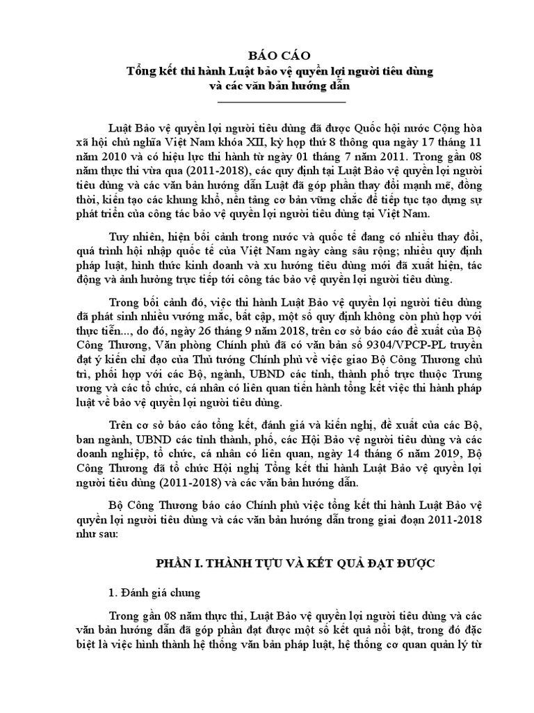 4 - 1 - Bao Cao Tong Ket Luat | PDF