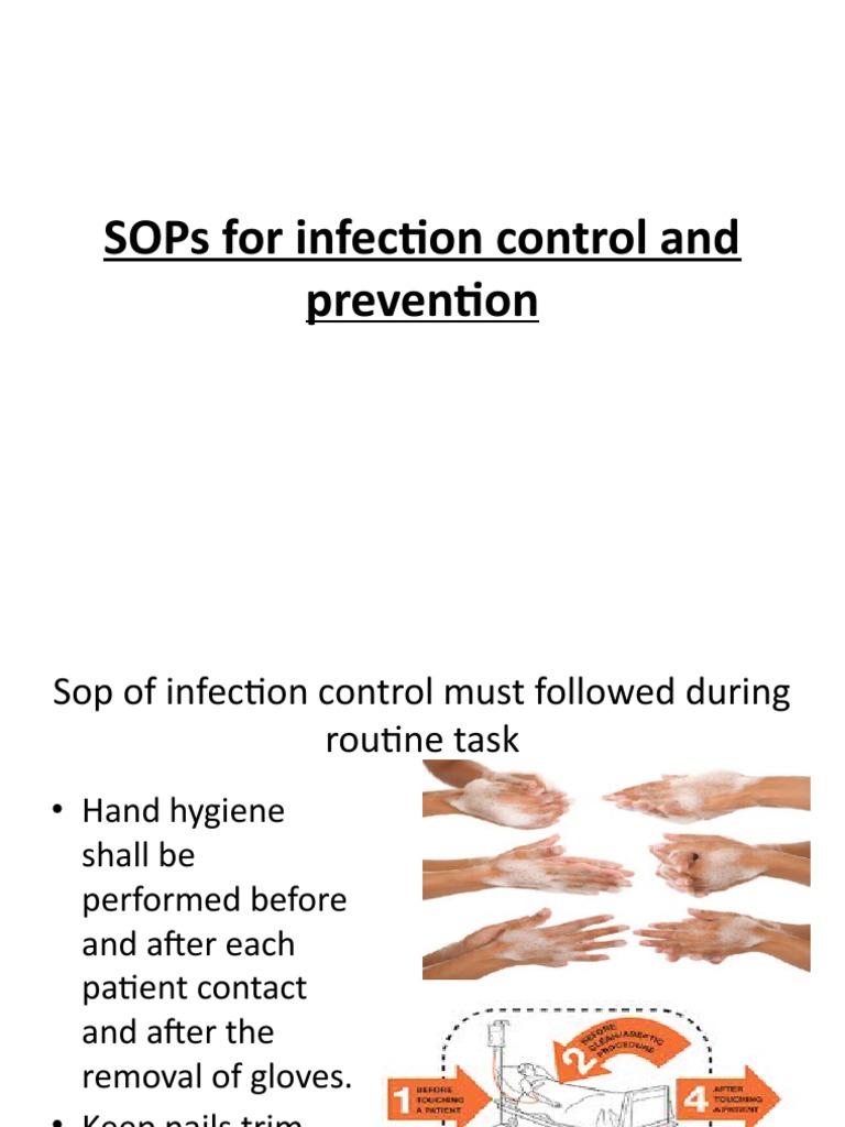 SOPs For Infection Control and Prevention | Download Free PDF ...