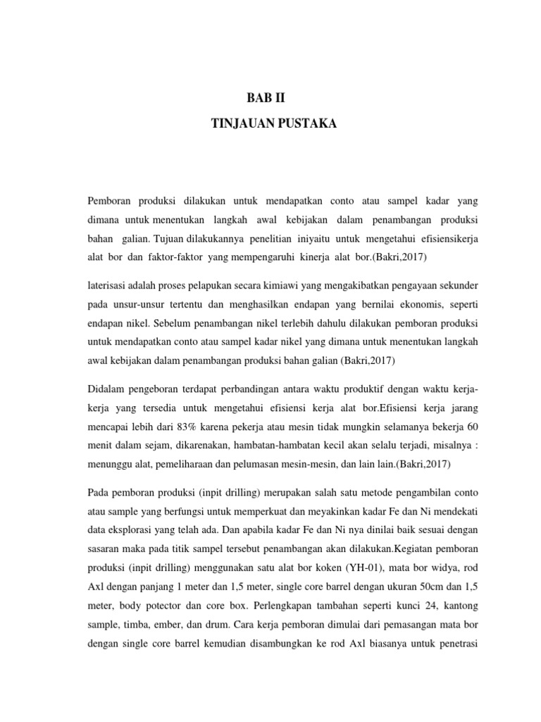 Bab Ii Tinjauan Pustaka | PDF