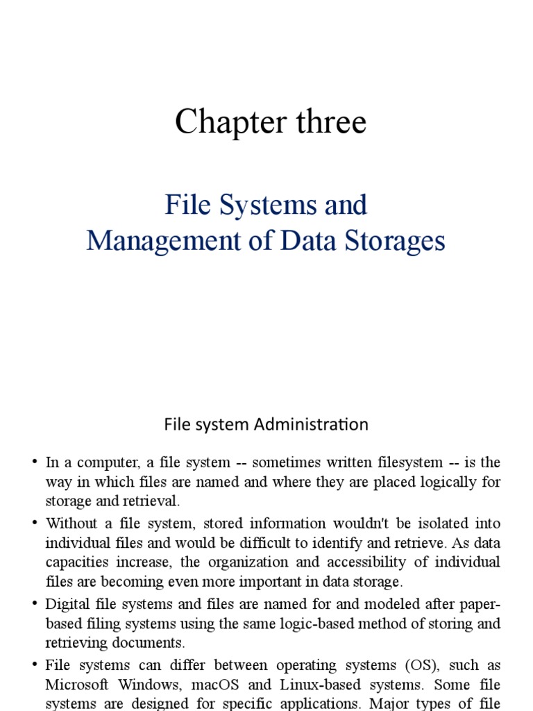 Chapter | PDF | File System | Computer File