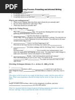 5 Steps of The Writing Process Chart | PDF | Written Communication ...