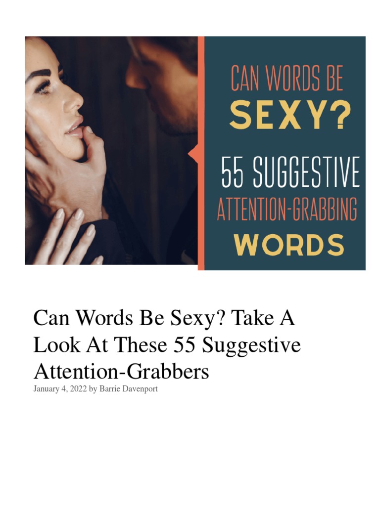 55 of The Sexiest Words | PDF | Libido | Lust