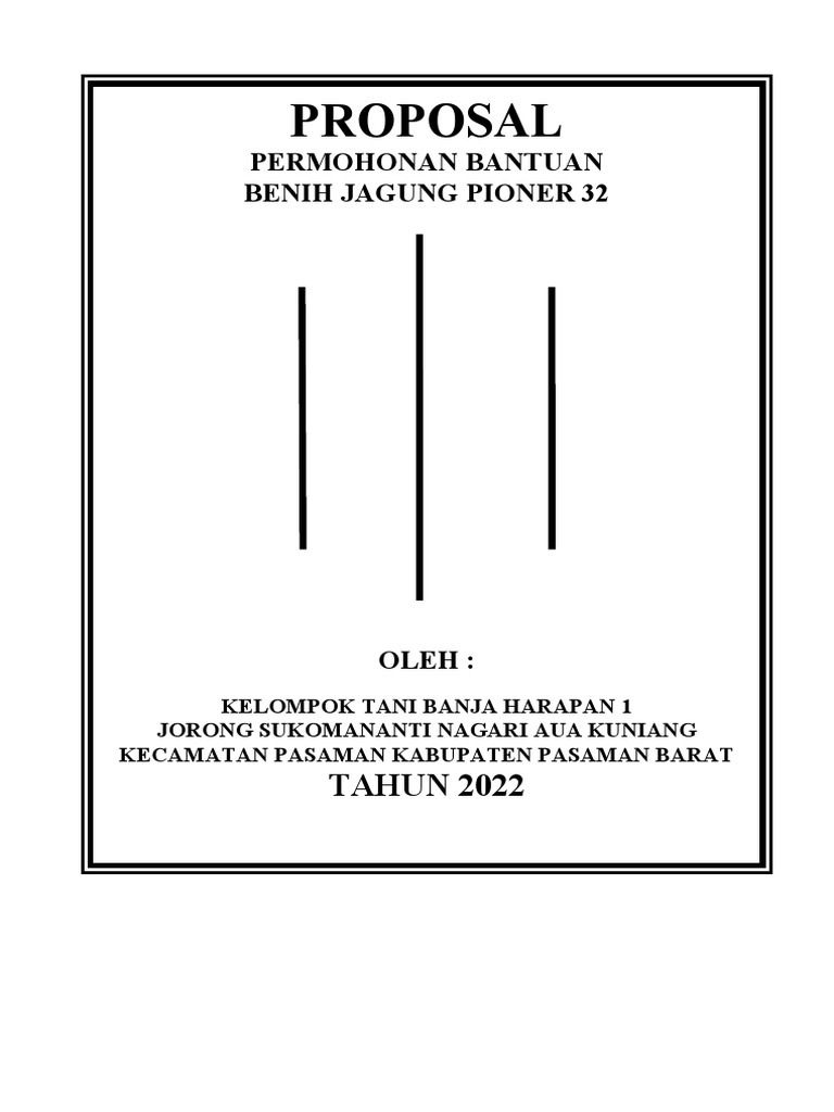 PROPOSAL BANTUAN BENIH | PDF
