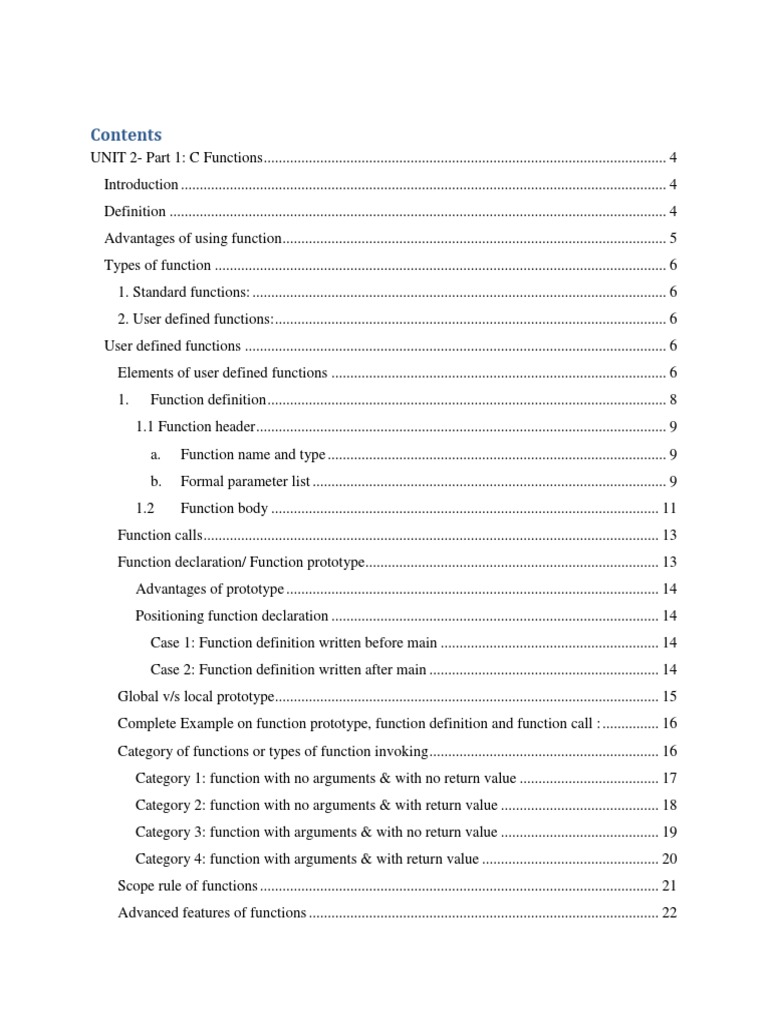 Unit 2 Notes Download Free Pdf Parameter Computer Programming Pointer Computer Programming