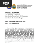 Their Eyes Were Watching God | PDF