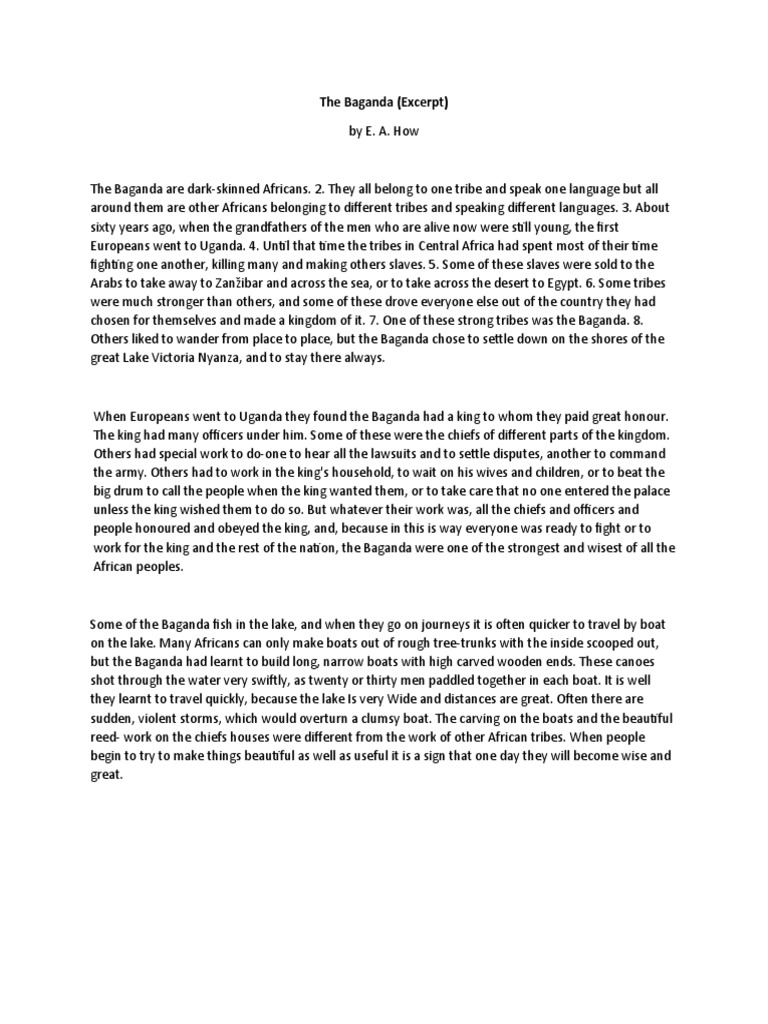 The Baganda | PDF | Africa