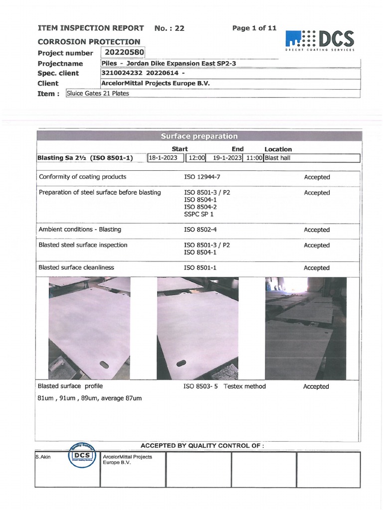 Report 22 - Sluice Gates 21 Plates | PDF