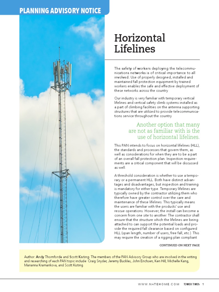 PAN Horizontal Lifelines | PDF | Safety
