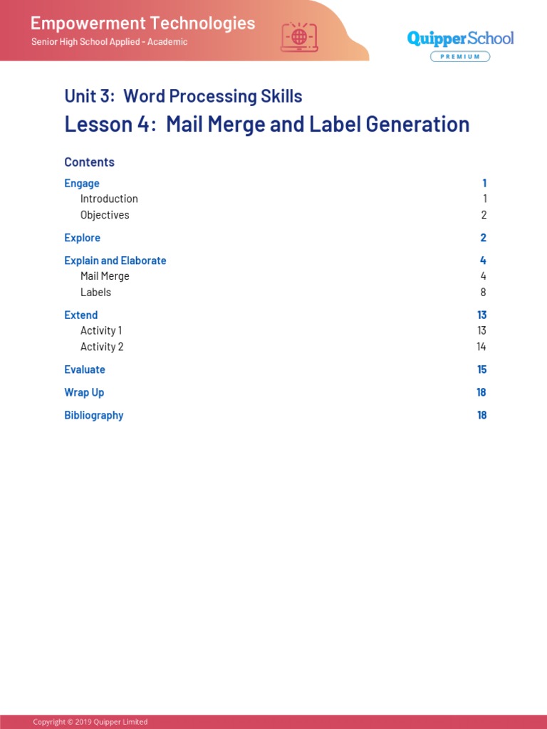 Mail Merge and Label Generation Guide | PDF | Microsoft Word | Mail