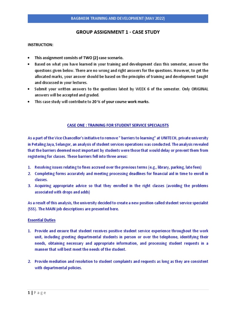 Bagb4034 Case Study Ol May2022 | PDF | Mediation | Information