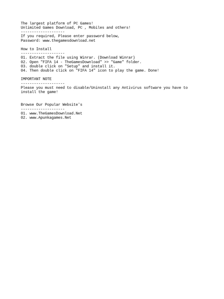 Read Me First Instruction Pdf Computers Technology And Engineering